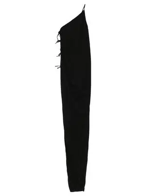 Rick Owens One-shoulder Long Dress - Black