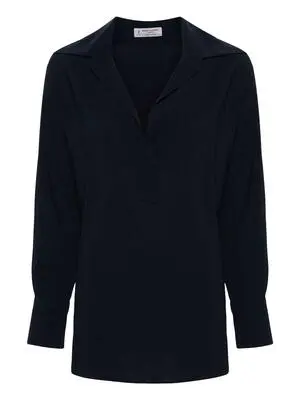 Alberto Biani Georgette Blouse - Blue