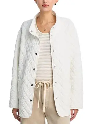 Tommy Bahama Puff Jacquard Barn Coat - Coconut