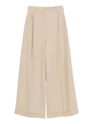BRUNELLO CUCINELLI Wide-Leg Cotton Trousers