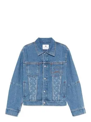 MARINE SERRE Denim Jacket - Sky Blue