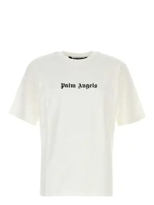 Palm Angels Classic Logo Cotton T-shirt - White