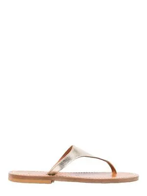 K.JACQUES Pegase Leather Sandals - Gold