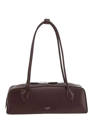 Alaïa Le Teckel Medium Leather Shoulder Bag - Red