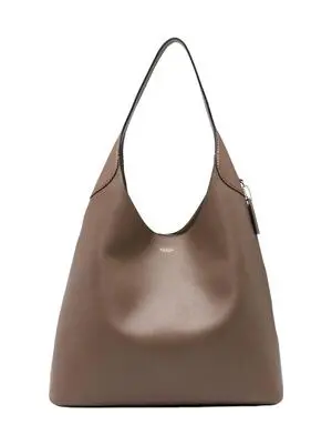 Coach Leather Hobo Bag Grey
