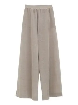 ALAÏA Silk And Linen Blend Trousers