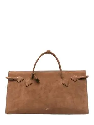 Alaïa Hand Leather Tote Bag - Brown