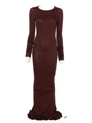 Brunello Cucinelli Rick Owens Drkshdw Wool Long Dress - Red