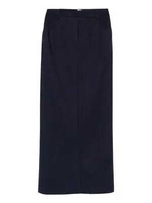 LE SULLY STUDIO Alba Pinstriped Skirt - Blue