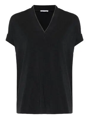 BRUNELLO CUCINELLI Cotton V-Neck T-Shirt