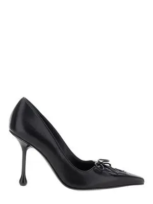 JIMMY CHOO Scarlett 95 Leather Pumps - Black