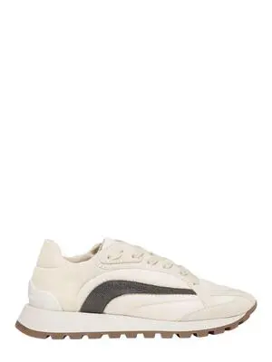 Brunello Cucinelli Suede Runners - White