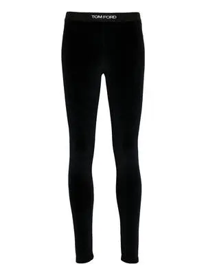 TOM FORD Velvet Leggings - Blue