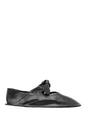 Hereu Llasada Leather Ballerinas - Black