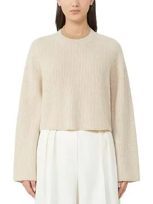Max Mara Funale Wool & Cashmere Crewneck Sweater - Beige