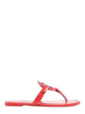 Tory Burch Miller Leather Thong Sandals - Red