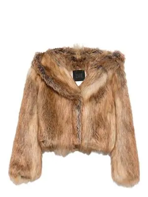 BB COUTURE Madrid Faux Fur Jacket - Brown