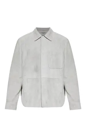 Loewe Suede Leather Overshirt - Grey
