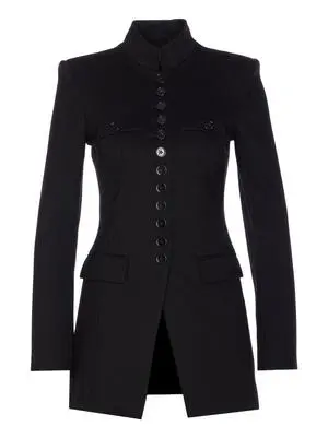Patrizia Pepe Draped Jacket - Black