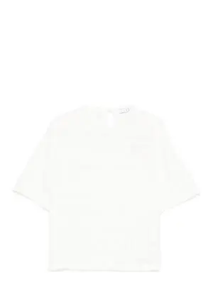 IRO PARIS Tweed T-shirt - White
