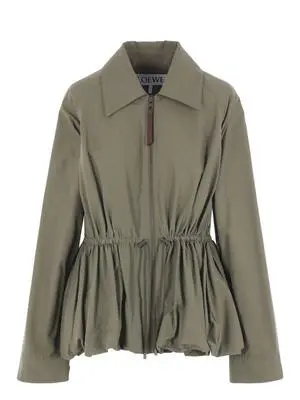 Loewe Cotton Blend Blouson Jacket - Green