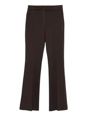 VIA MASINI 80 Straight Leg Trousers - Brown