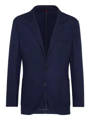 Brunello Cucinelli Cashmere Single-breasted Jacket - Blue