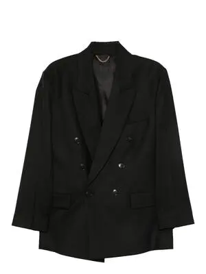 Tagliatore Wool Blend Double-breasted Jacket - Black