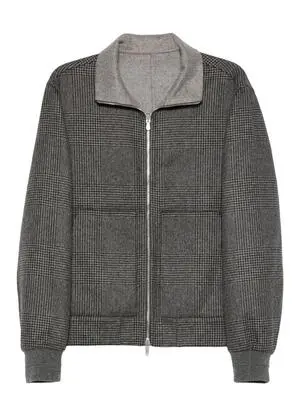 Brunello Cucinelli Cashmere Bomber Jacket - Grey