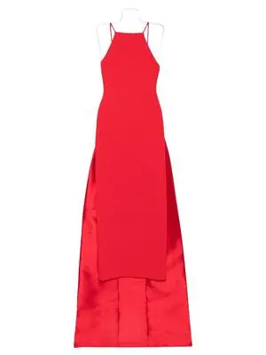 Solace London Ulla Maxi Halterneck Gown - Red