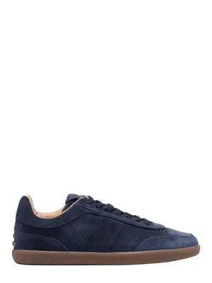 TOD'S Tabs Suede Leather Sneakers - Blue