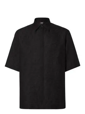 Fendi Ff Jacquard Shirt - Black