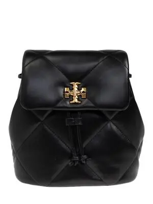 Tory Burch Kira Diamond Small Leather Backpack - Black