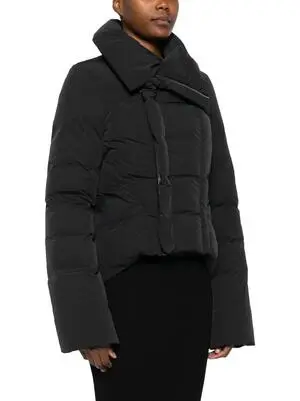 Rick Owens Asymmetric Down Jacket - Black
