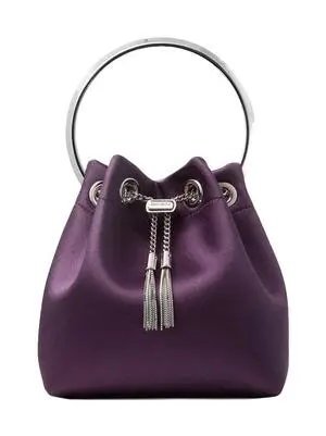 JIMMY CHOO Bon Bon Bucket Bag Red