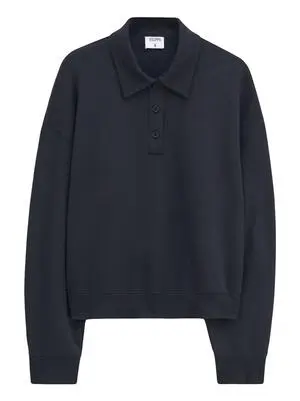 Filippa K Long Sleeve Polo Shirt - Black