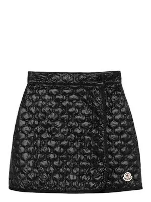 Moncler Quilted A-line Skirt - Black