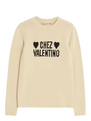 Valentino Garavani Wool Sweater Beige