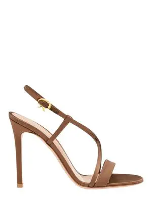 GIANVITO ROSSI Larisse Heel Sandals - Brown
