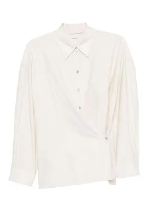 LEMAIRE Cotton And Silk Shirt - Beige