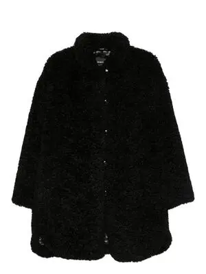 Emporio Armani Teddy Coat - Black