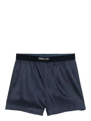 TOM FORD Silk Shorts - Blue