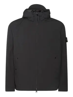 Stone Island Short Hooded Parka - Black