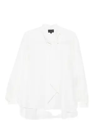Emporio Armani Bow-tie Blouse - White
