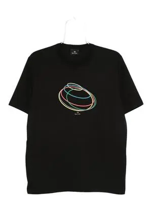 Paul Smith Rings Print Cotton T-shirt - Black