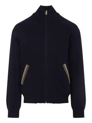 Paul Smith Wool Bomber Jacket - Blue