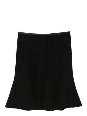 Emporio Armani Flared Hem Skirt - Black