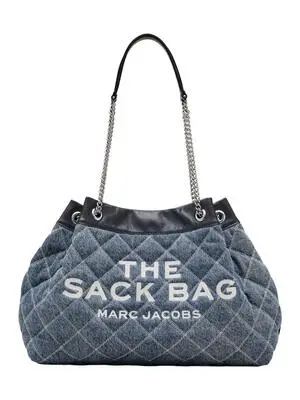 Marc Jacobs The Chain Sack Large Cotton Shoulder Bag - Sky Blue
