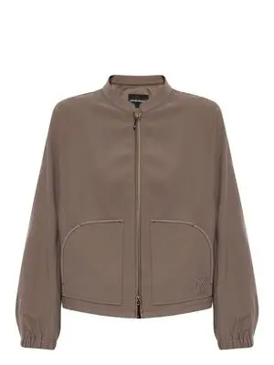 Emporio Armani Zipped Blouson Jacket - Grey