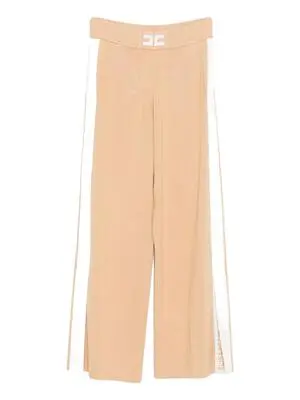 Elisabetta Franchi Tricot Trousers - Beige
